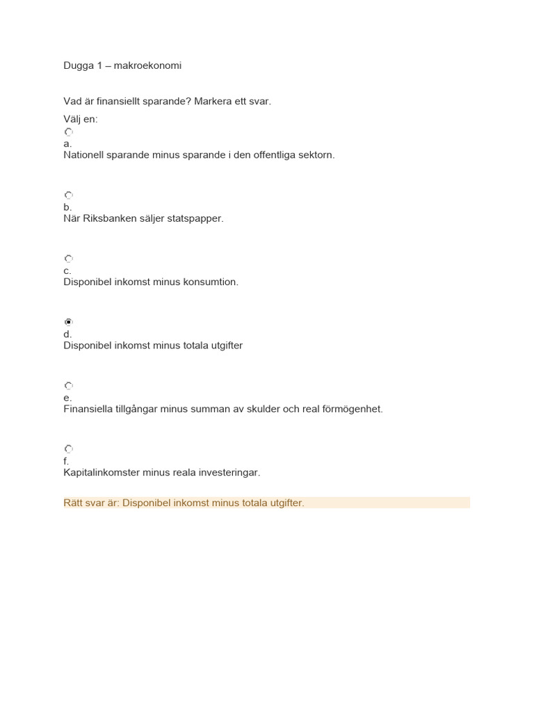 Dugga 1 | PDF