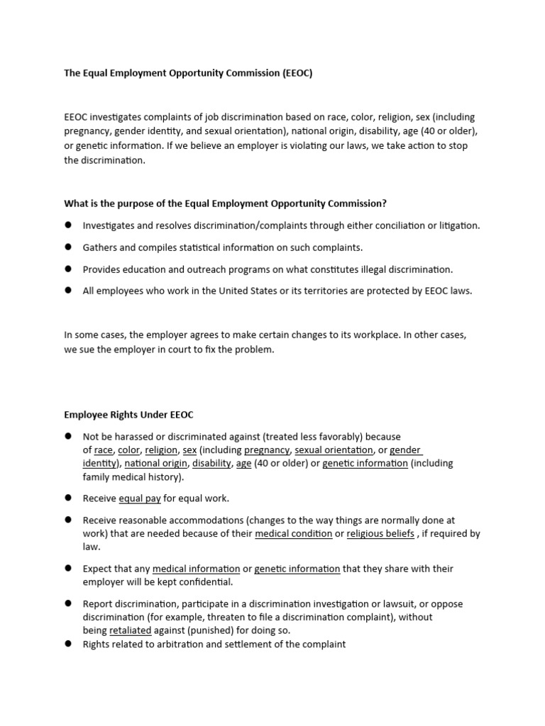 HRM | PDF | Equal Employment Opportunity Commission | Affirmative Action