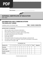 PSAC Grade 6 Mathematics 2024 | PDF