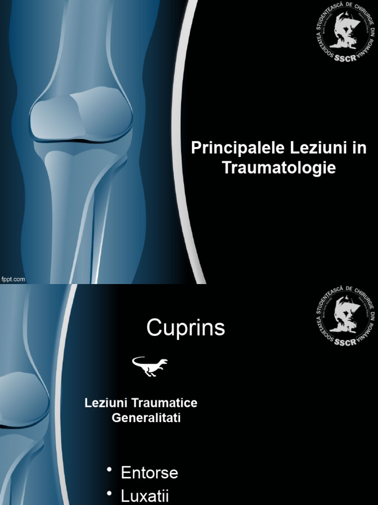 Principalele Leziuni in Traumatologie | PDF