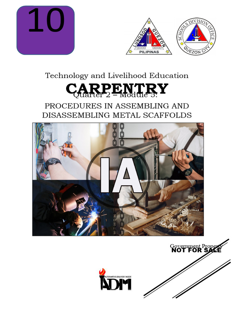 Validated and Language Q2 M5 Carpentry 10 Assembling and Disassembling ...