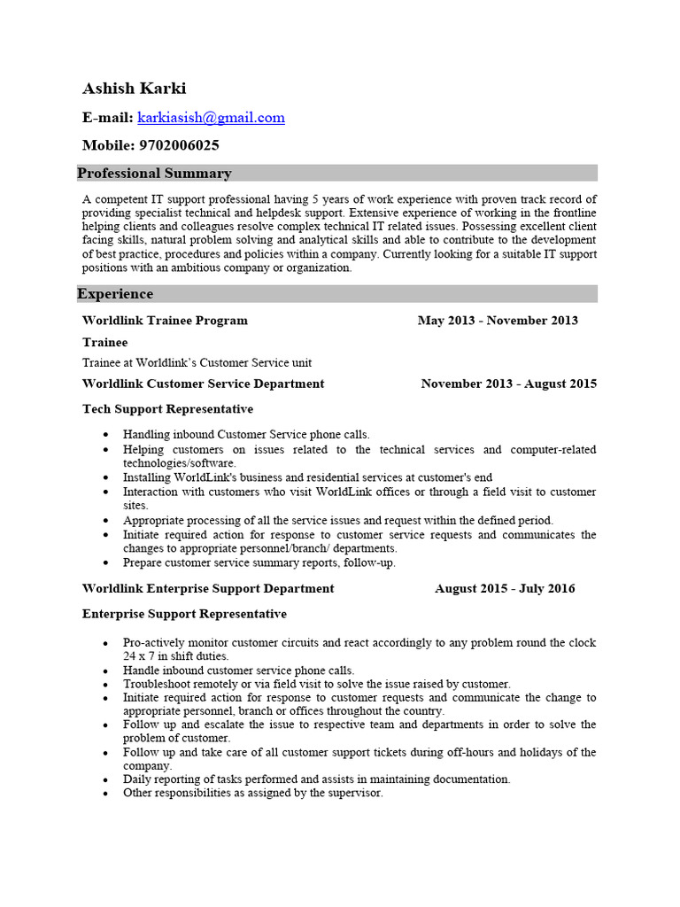 Ashish's Resume | PDF | Business