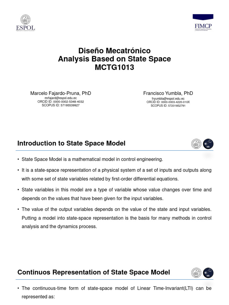 5.1 - Analysis Based On State Space | PDF | Algebra | Mathematical Concepts