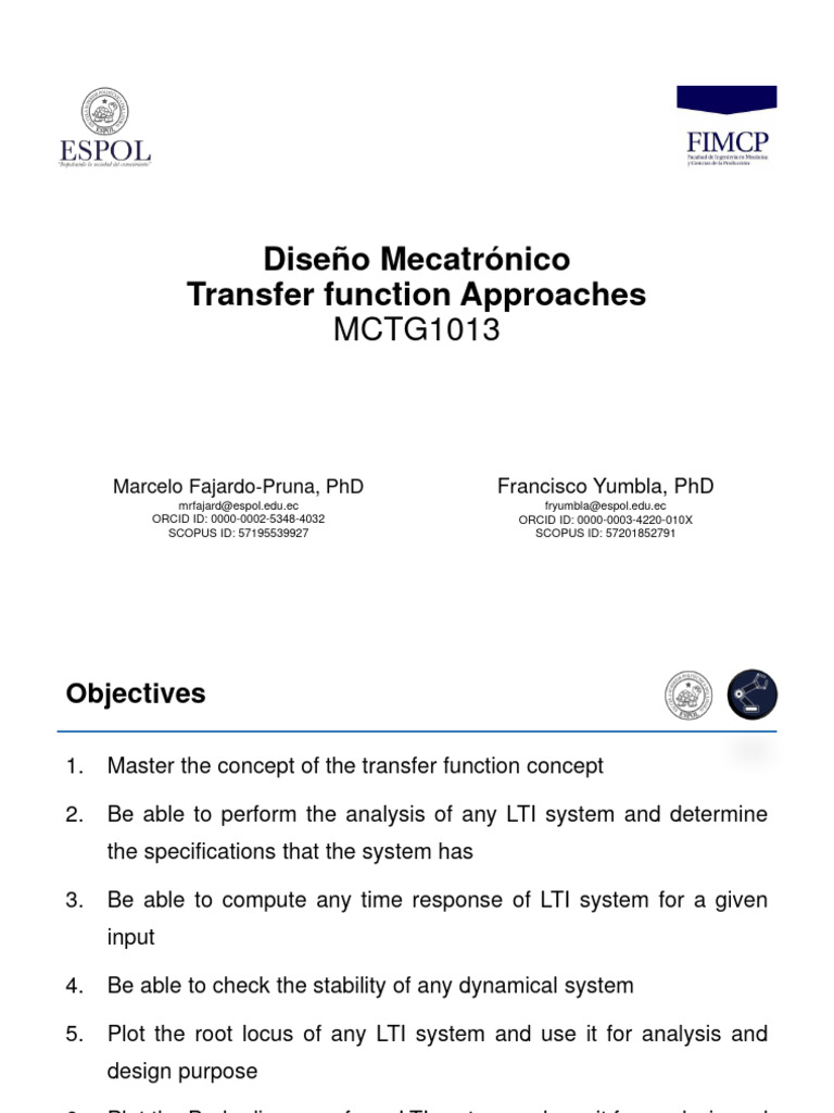 4.1 - Analysis Based On Transfer Function | PDF | Laplace Transform ...