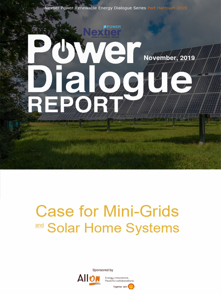 AllOn REDialogue ACaseForMinigrids Report V5 | PDF | Off The Grid ...