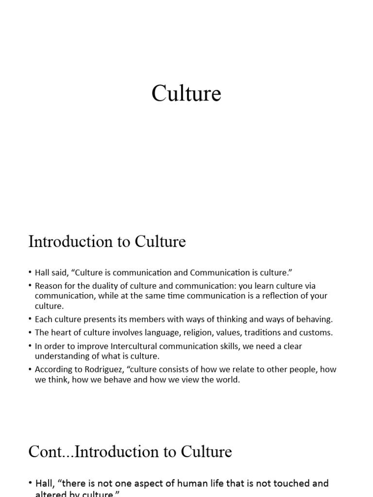IC Lecture 3 Culture | PDF | Motivational | Motivation
