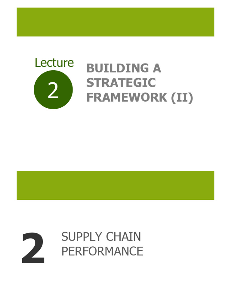 SCM Lecture 2 Building a strategic framework - sheets(1) | PDF | Supply Chain | Supply Chain ...