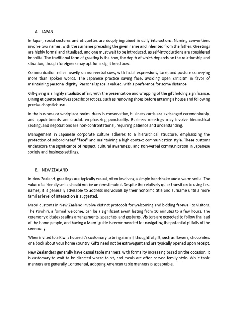 Social Customs and Etiquettes | PDF | Human Communication | Communication