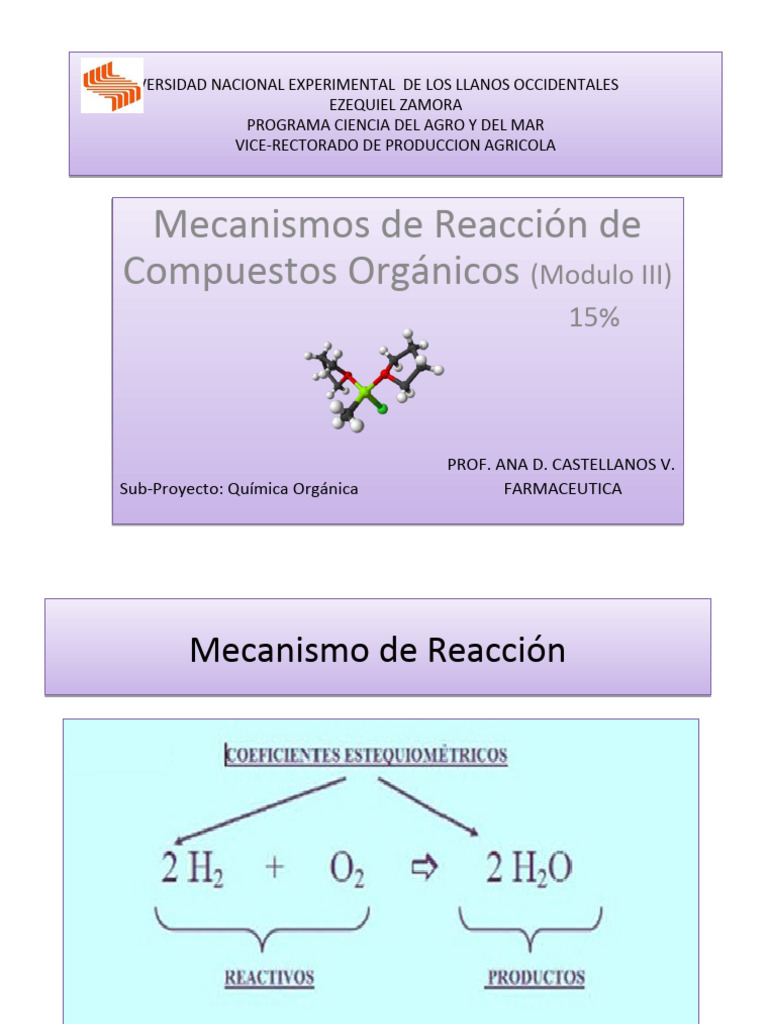 MODULO III (Mecanismos de Reaccion de Compuestos Organicos) MODIFICADO | PDF