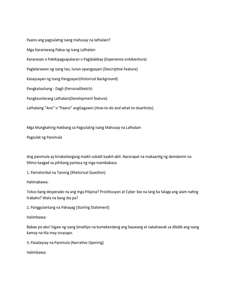 Lathalain Part 2 | PDF