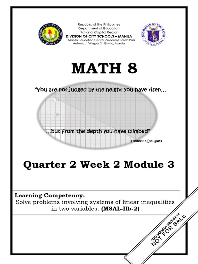 MATH-8_Q2_Mod3 | PDF | Cartesian Coordinate System | Mathematics