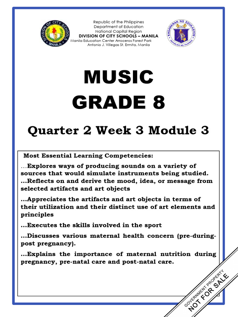 MAPEH-8_Q2_Mod3 | PDF | Polycystic Ovary Syndrome | Pregnancy