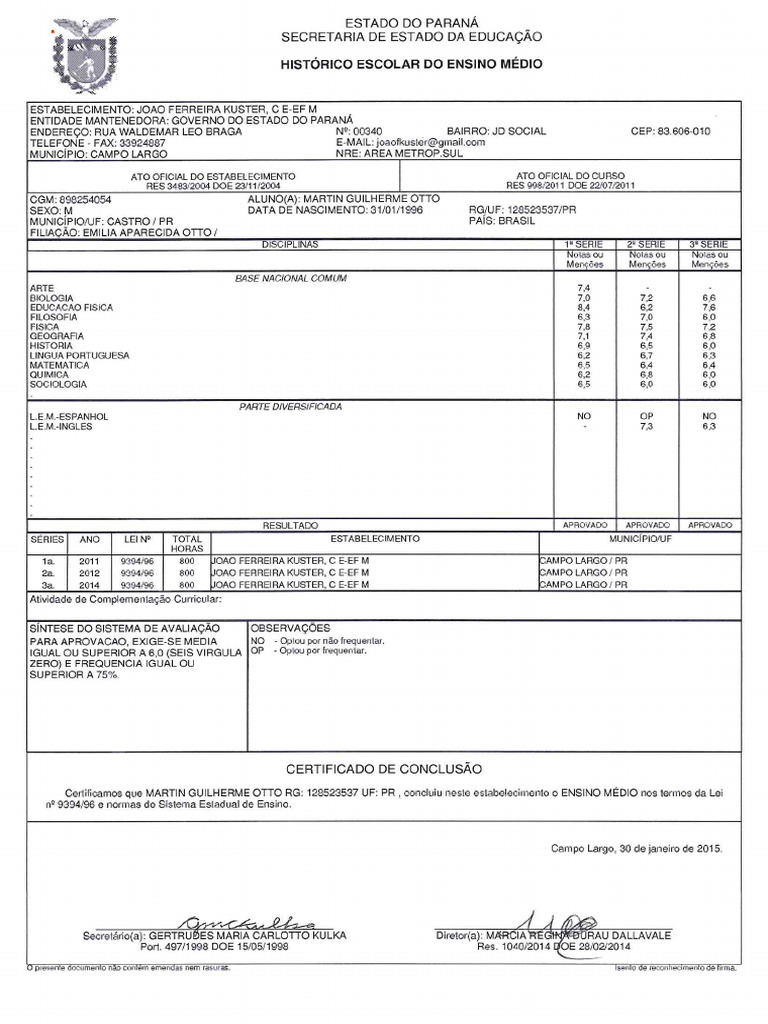 Histã Rico Martin Guilherme Otto | PDF