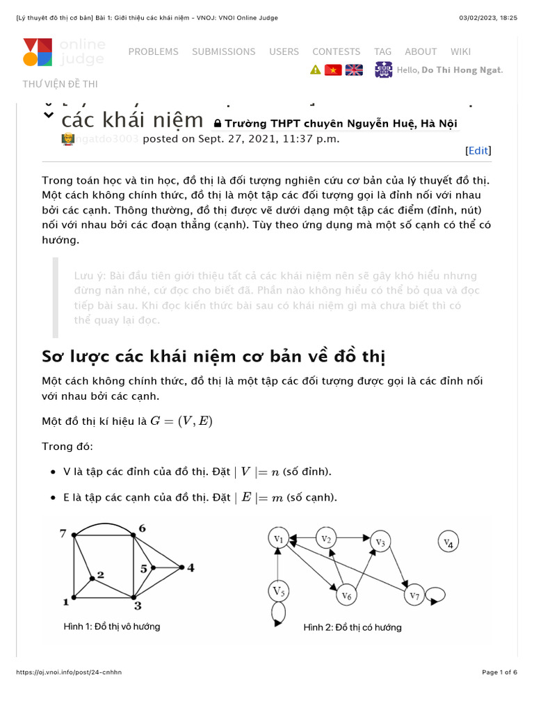 Ly Thuyet o Thi Co Ban Bai 1 Gioi Thieu Cac Khai Niem - VNOJ VNOI ...