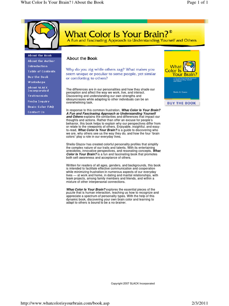 What Color Is Your Brain (1) Webpage | PDF | Color | Brain