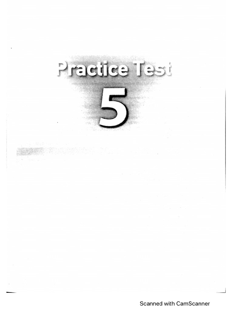 Practice Test 5 | PDF