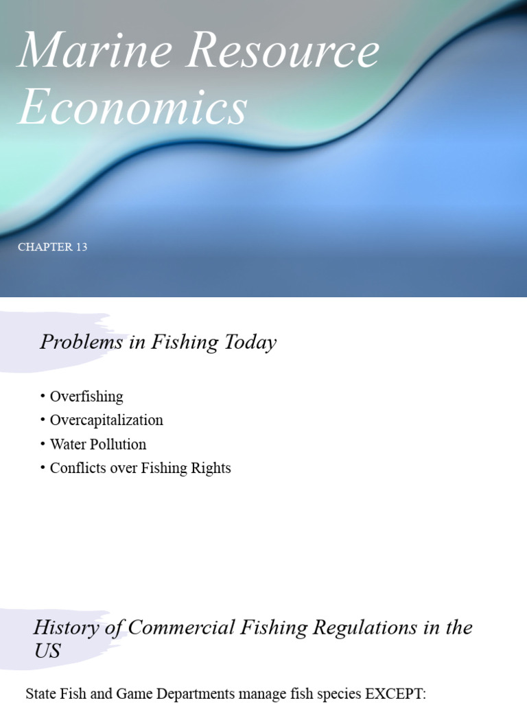 Marine Resource Economics | PDF