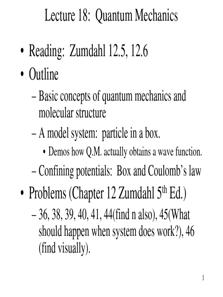 Introduction To Quantum Mechanics II | PDF | Wave Function | Quantum Mechanics
