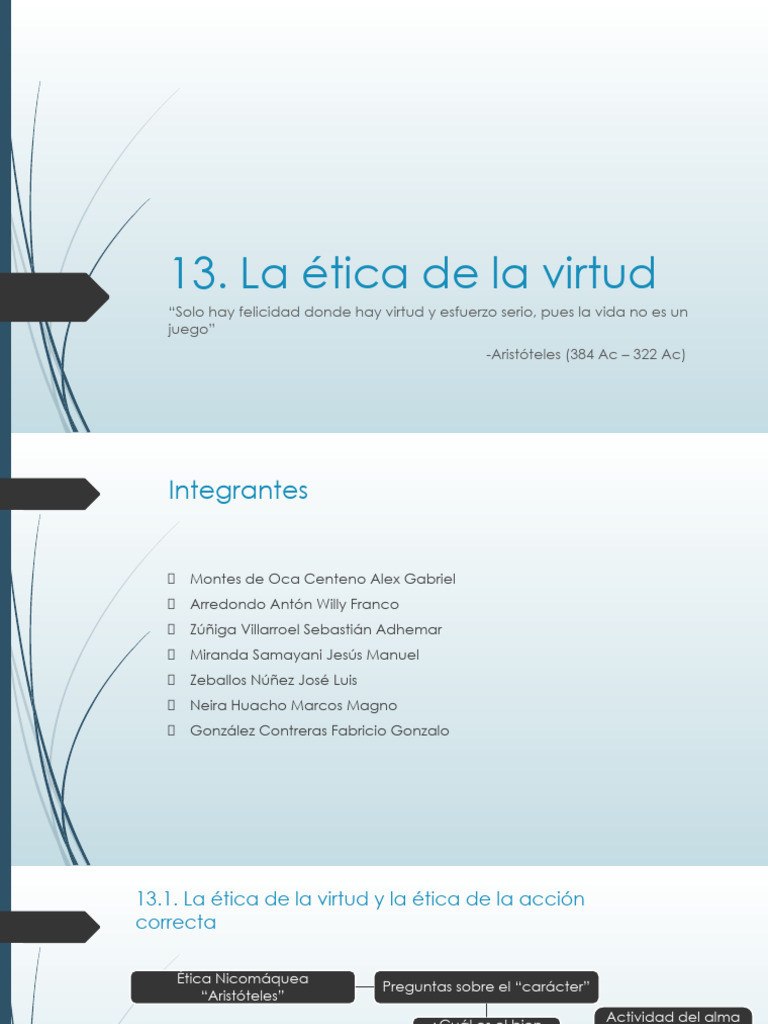 _'La ética de la virtud' | PDF | Virtud | Moralidad