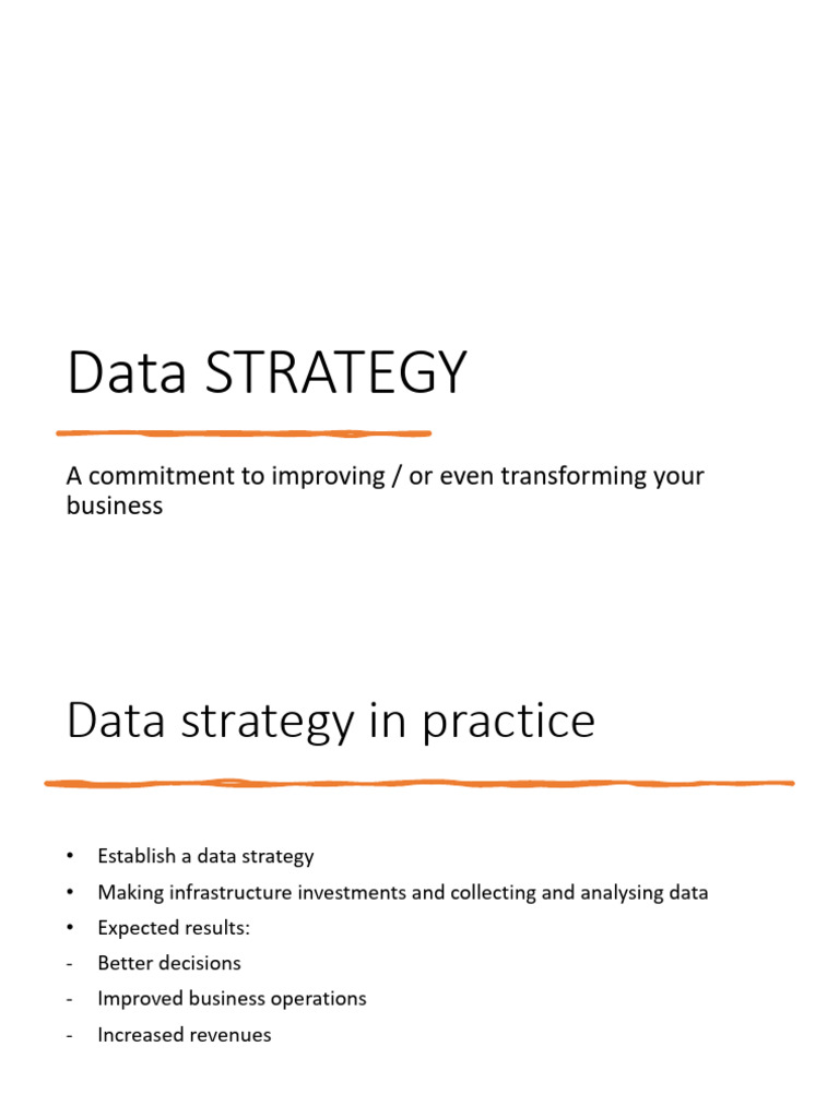 Data Strategy | PDF | Analytics | Performance Indicator