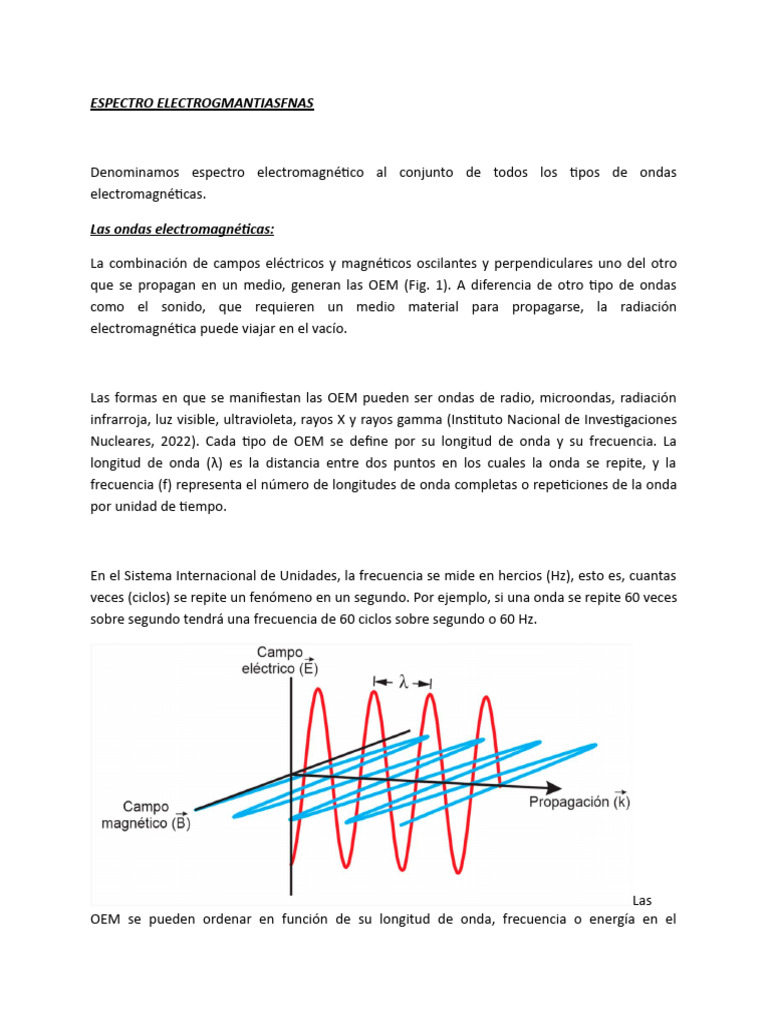 Fisica Trabajo | PDF | Espectro electromagnético | Radiación ...