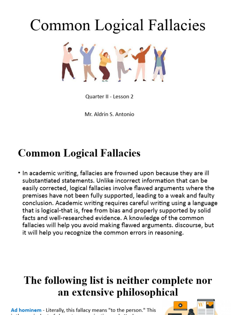 2 Common Logical Fallacies | PDF | Fallacy | Argument