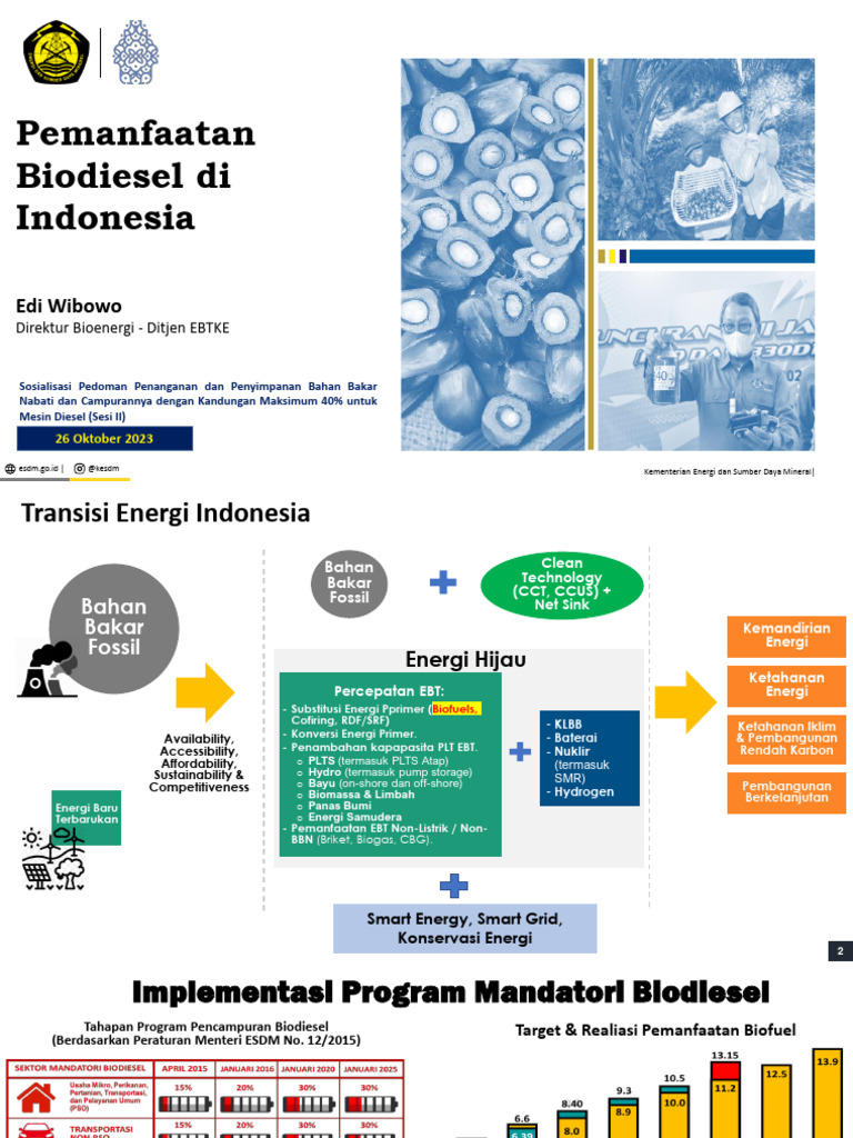 Implementasi Biodiesel B35 di Indonesia | PDF