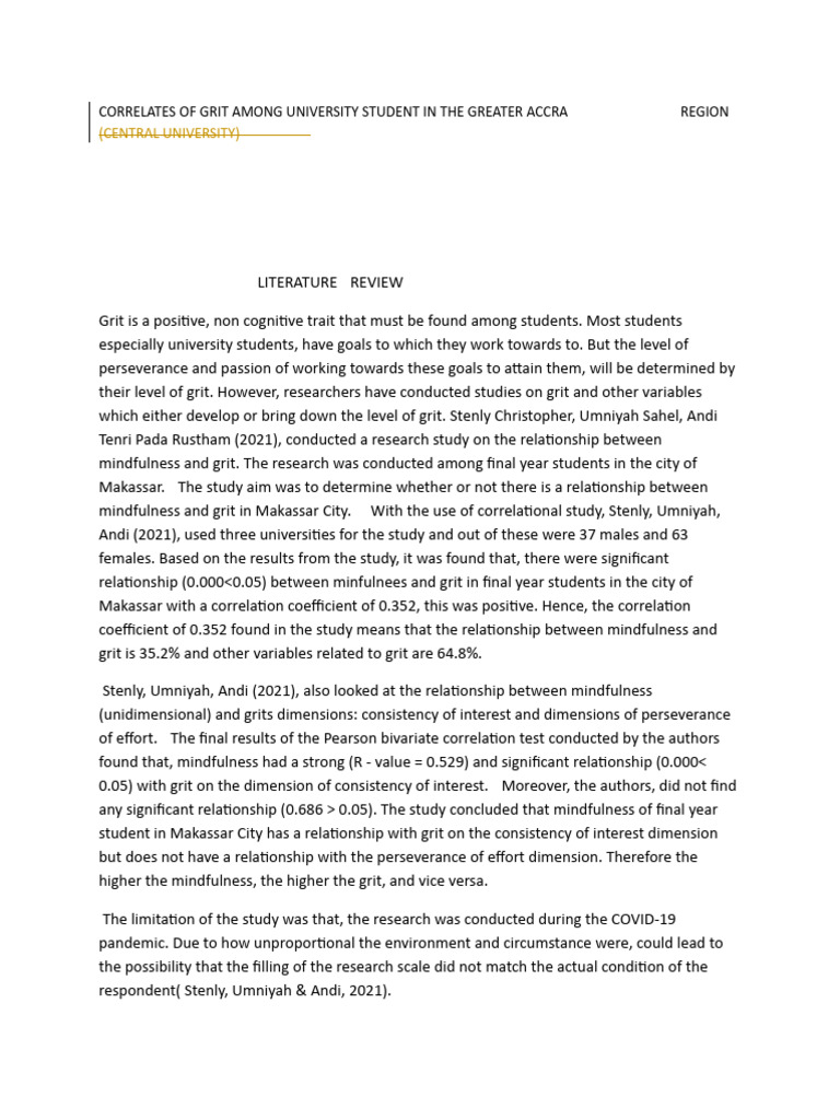 Gloria Long Essay - RTF - FP 040124 | PDF | Grit (Personality Trait ...