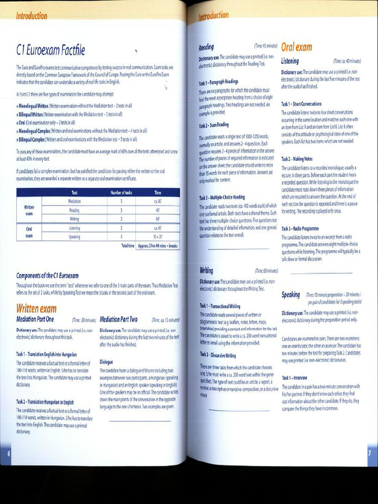 Eurocity C1 Unit 1 8 | PDF