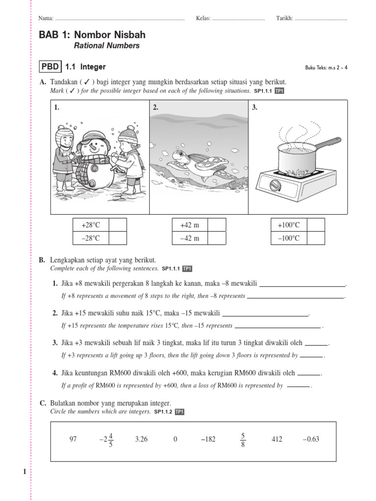 Panduan Lengkap Nombor Nisbah dan Integer | PDF | Metode & Bahan Ajar