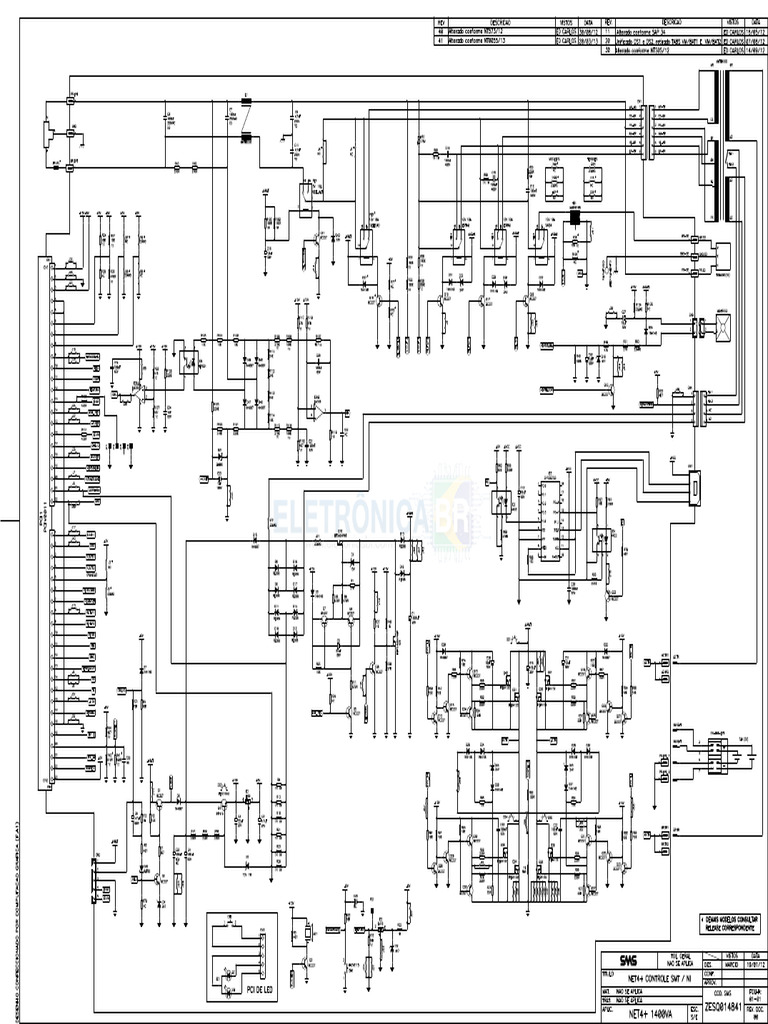 Esquema Nobreak SMS USM1400Bi EXPERT Net 4 9792 Eletronicabr Com | PDF Esquema Nobreak SMS USM1400Bi EXPERT Net 4 9792 Eletronicabr Com | PDF