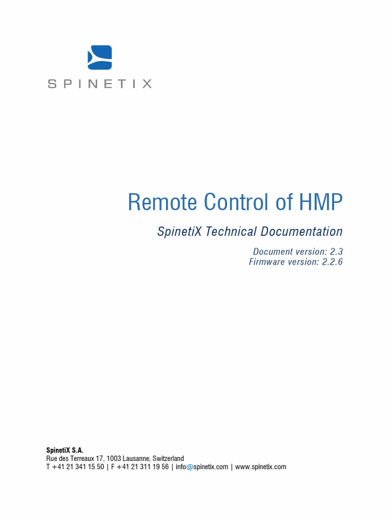 SpinetiX Tech RemoteControl | PDF | World Wide Web | Internet & Web
