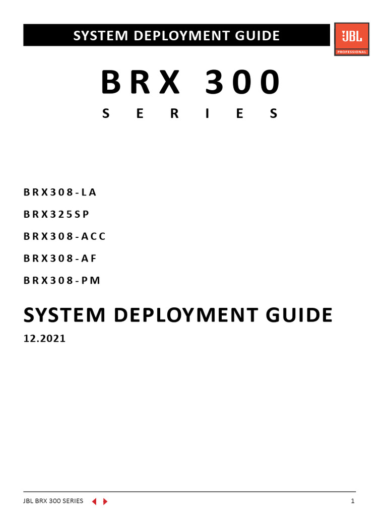 BRX System Deployment Guide Interactive | PDF | Loudspeaker | Ac Power ...