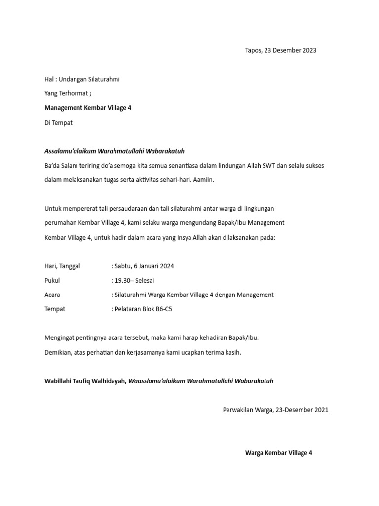 Undangan Developer | PDF