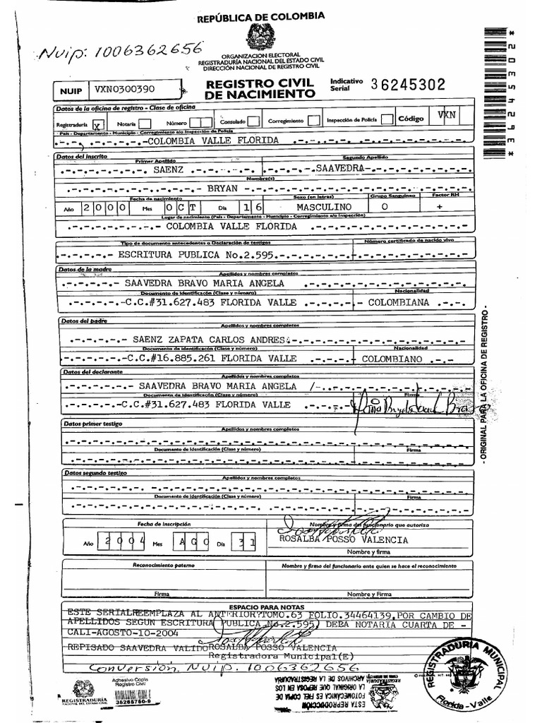 REGISTRO CIVIL | PDF