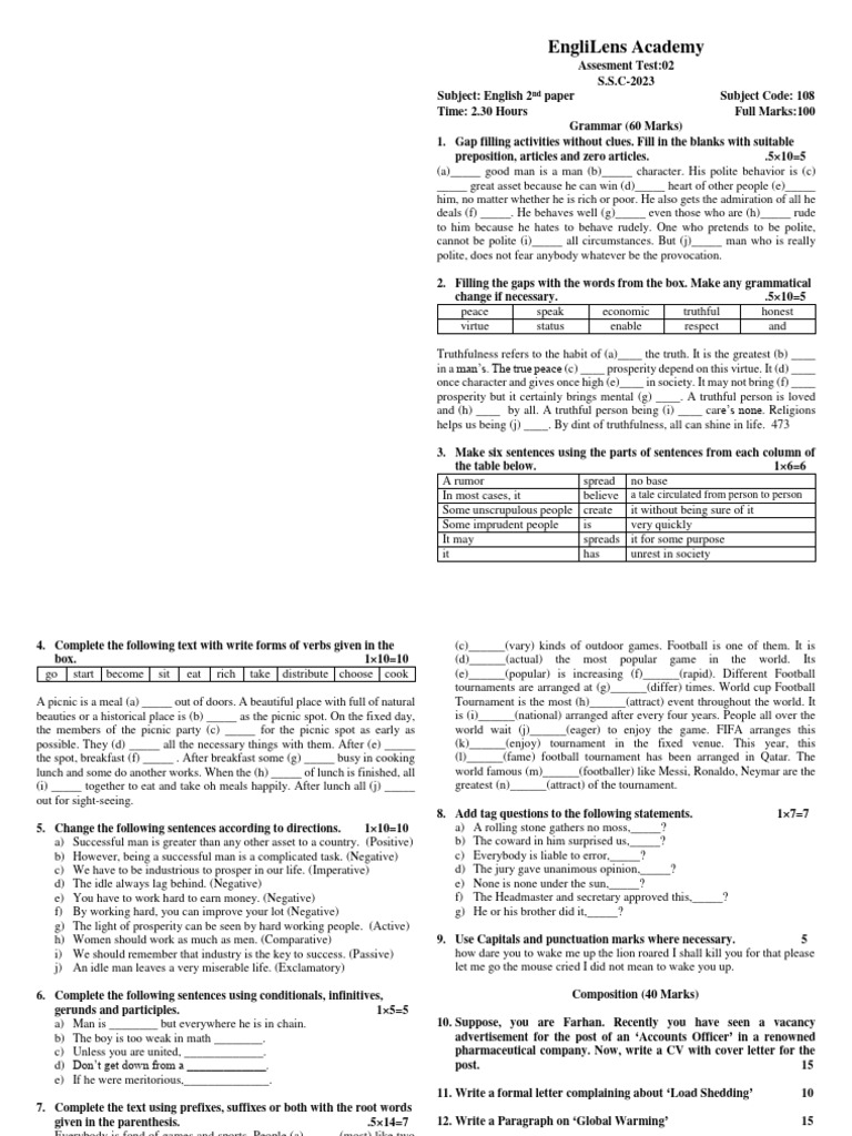 Question-2 Siam Ibn Bashar Al Saud | PDF | Picnic | Linguistics