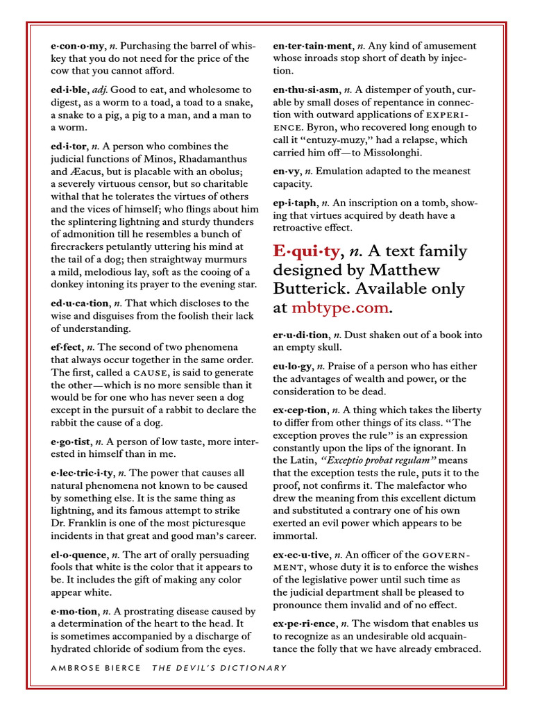 Equity Type Specimen | PDF