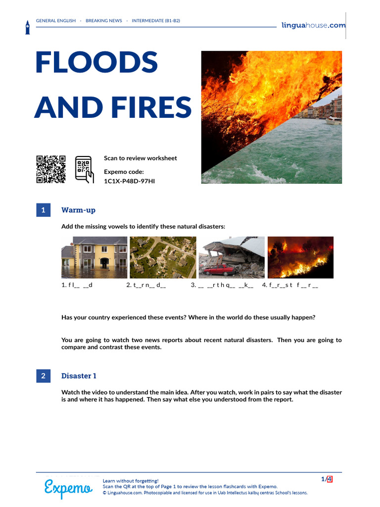 Natural Disasters: Floods and Fires | PDF