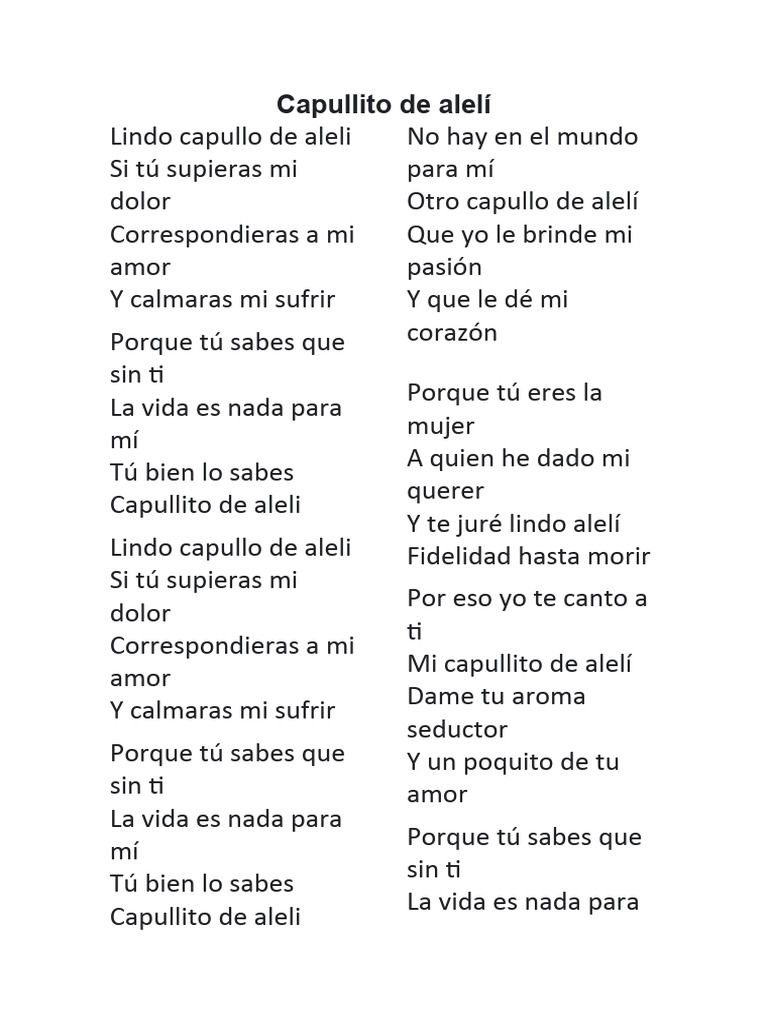 Capullito de Alelí | PDF