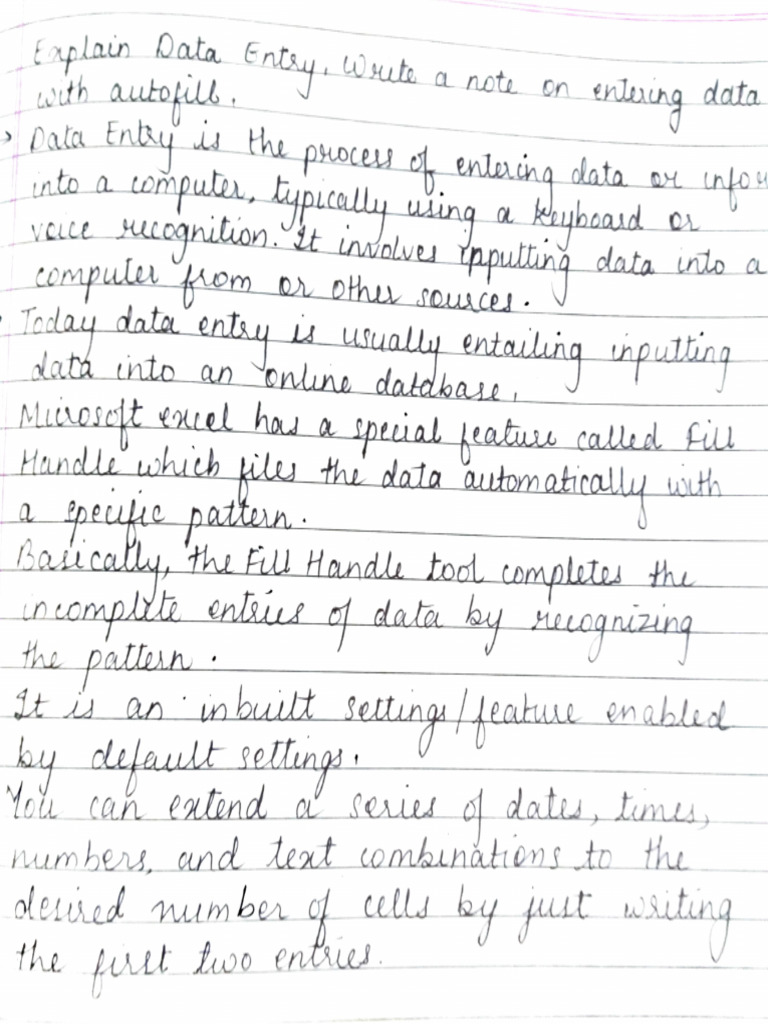 Data Entry and Excel Tips | PDF