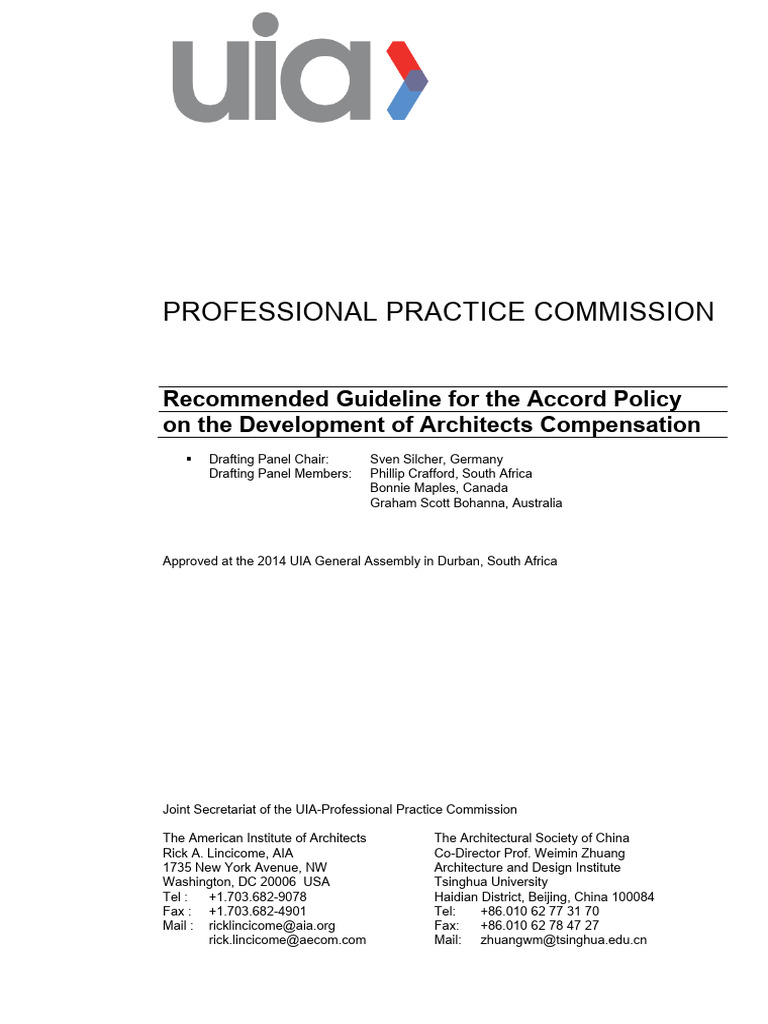 Development of Architects Compensation | PDF | Architect | Competition