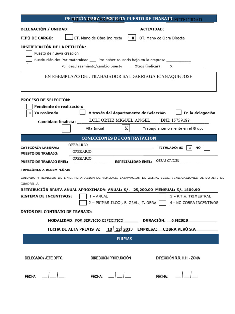 Formato - HOJA DE PETICIÓN | PDF