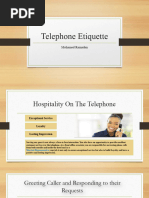 Standard Telephone Etiquette in Hotels For Staff | PDF