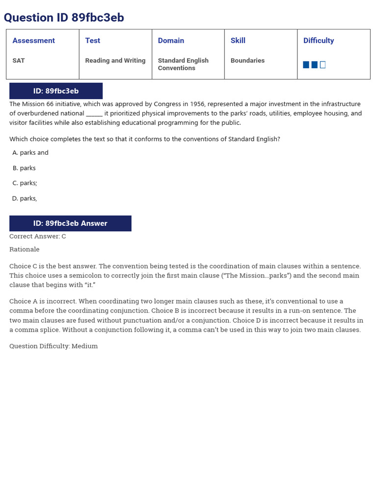 Standard English Conventions Answers | PDF | Comma | Grammatical Tense