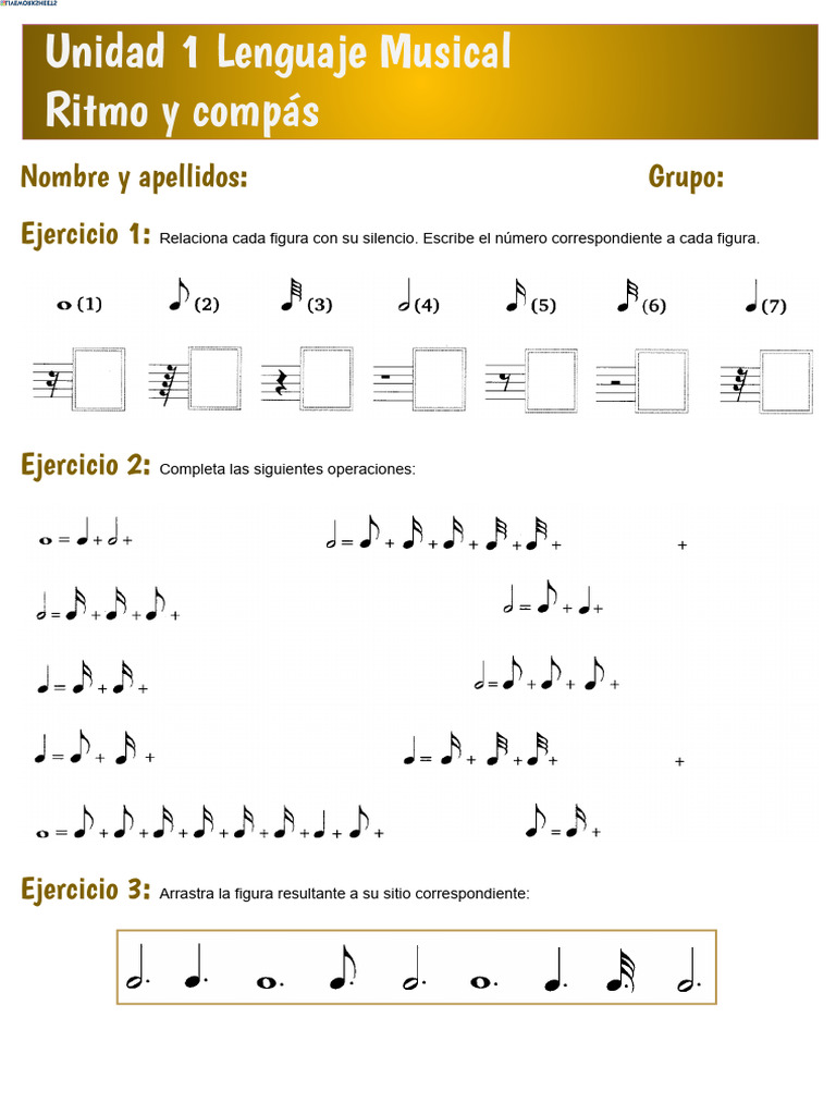 Ritmo y Compás | PDF | Ritmo | Notación
