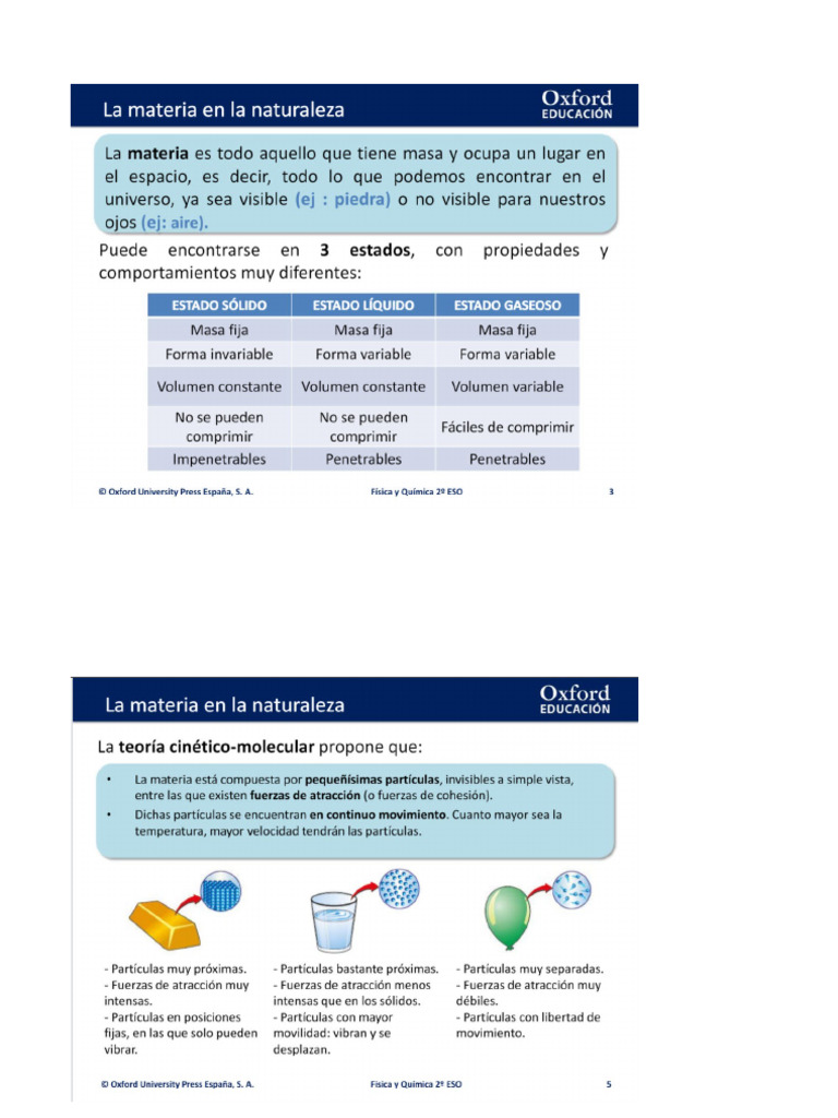 Estados y Propiedades de La Materia | PDF