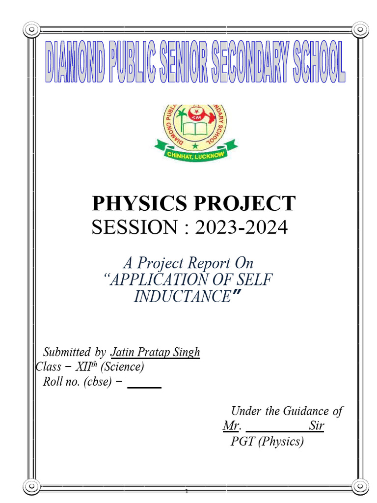 Physics Project Class Xii 2021 22 Investigatory Project Compress Pdf