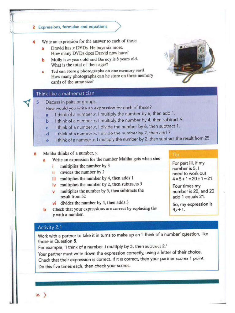 PROJECT 1 Algebra Stage9 | PDF