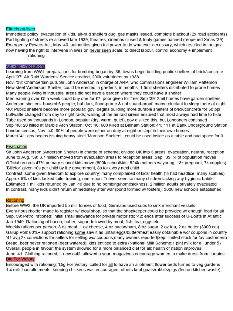 1939-1945 Effects of WW2 | PDF | Welfare | Labour Party (Uk)