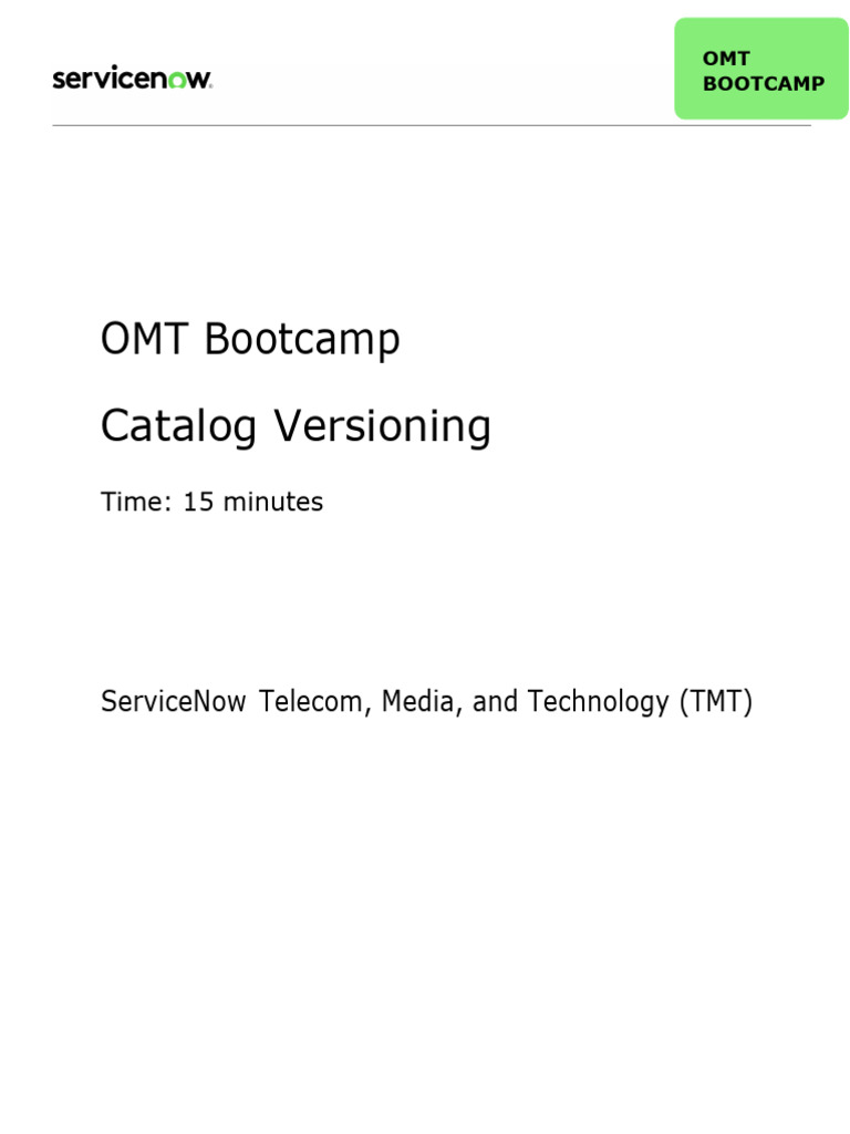 Lab 8 Catalog Versioning | PDF | Trademark | Internet